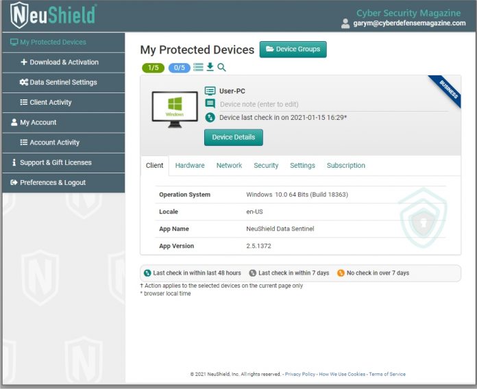 NeuShield Data Sentinel - Cyber Security Magazine